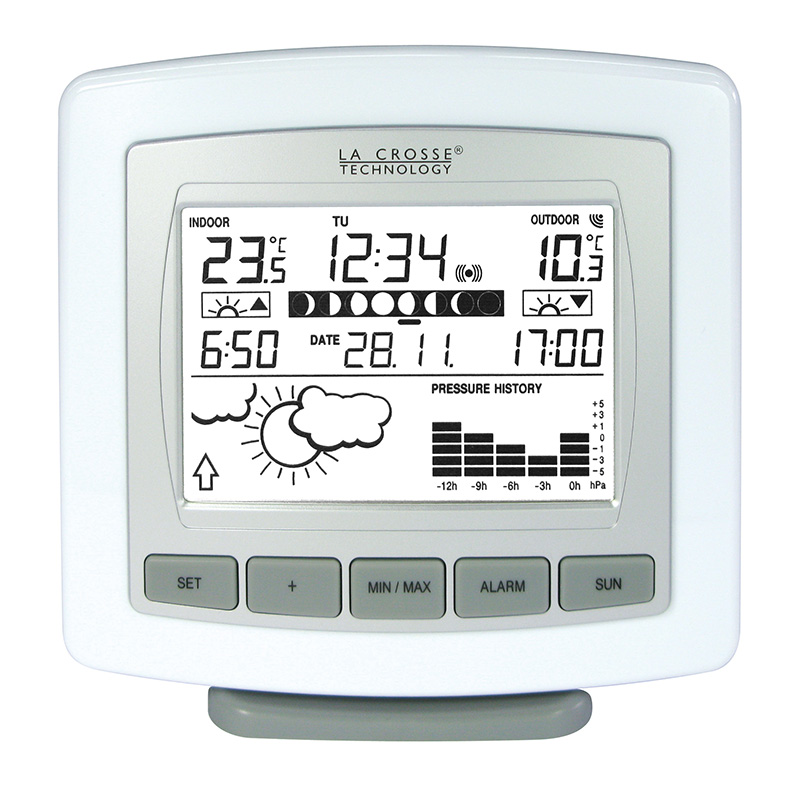 WS9251 WHITE SILVER - Simple weather station LA CROSSE TECHNOLOGY ...